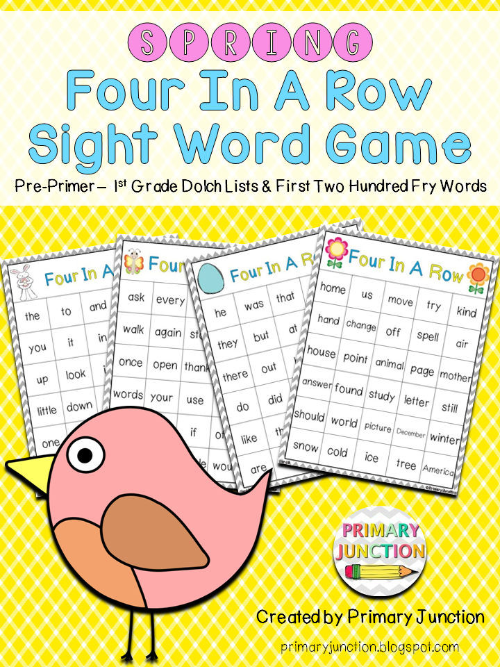 First Grade Spring-Themed Sight Word Game | Primary Junction