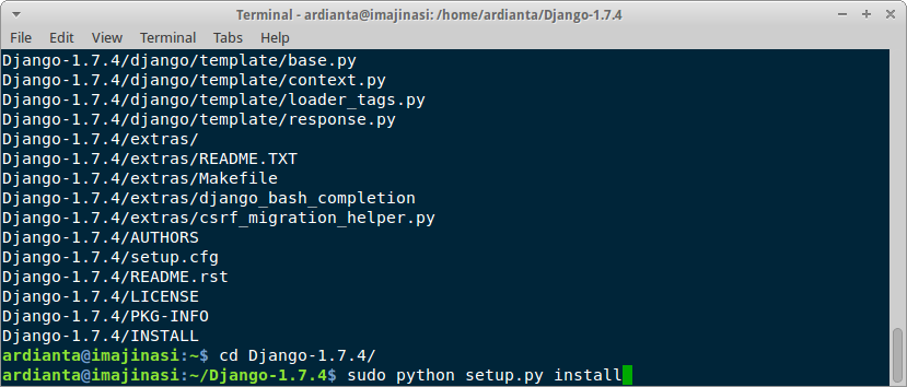 Instalasi Django Di Linux 4245