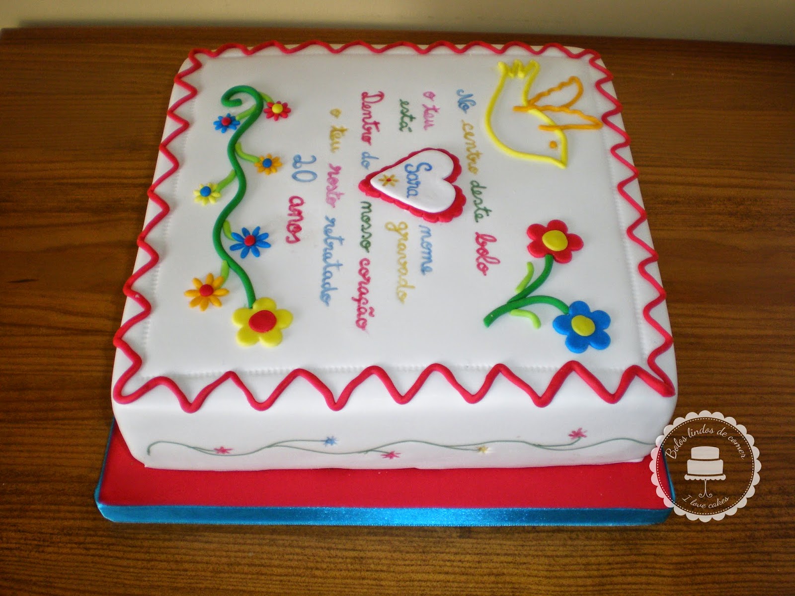 Bolos lindos de comer: Bolo lenço dos namorados / Sweetheart ...