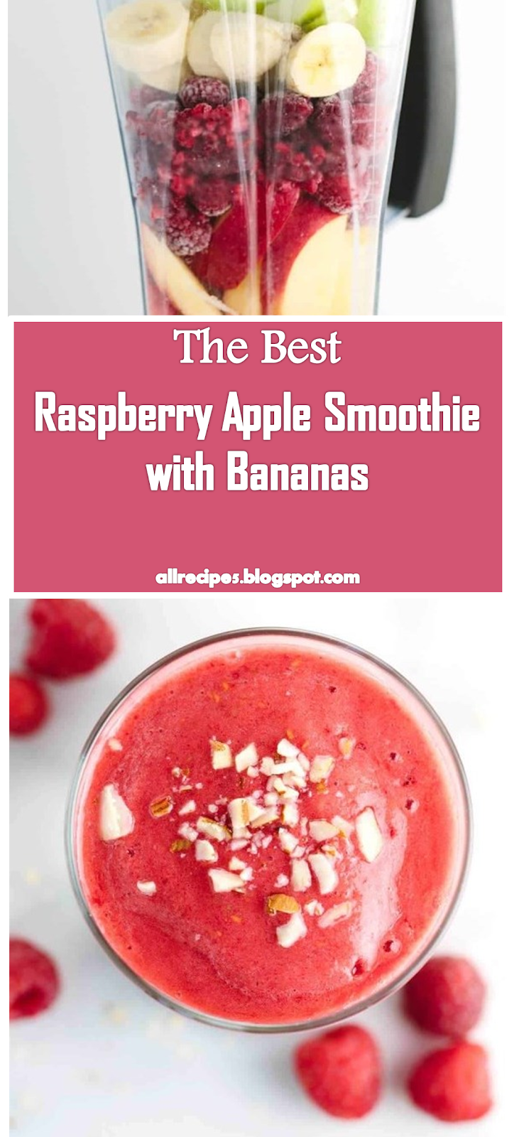 #Fresh #Drink >> #Raspberry #Apple #Smoothie with #Bananas