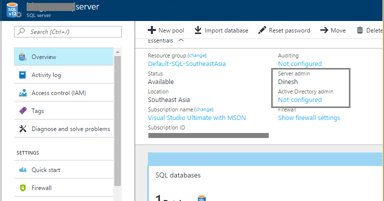 Dinesh's Blog :::: Being Compiled ::::: Creating multiple administrative accounts in Azure SQL ...
