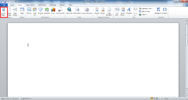 CARA MEMBUAT COVER / SAMPUL HALAMAN DI MS WORD - BELAJAR MENGETIK DI ...