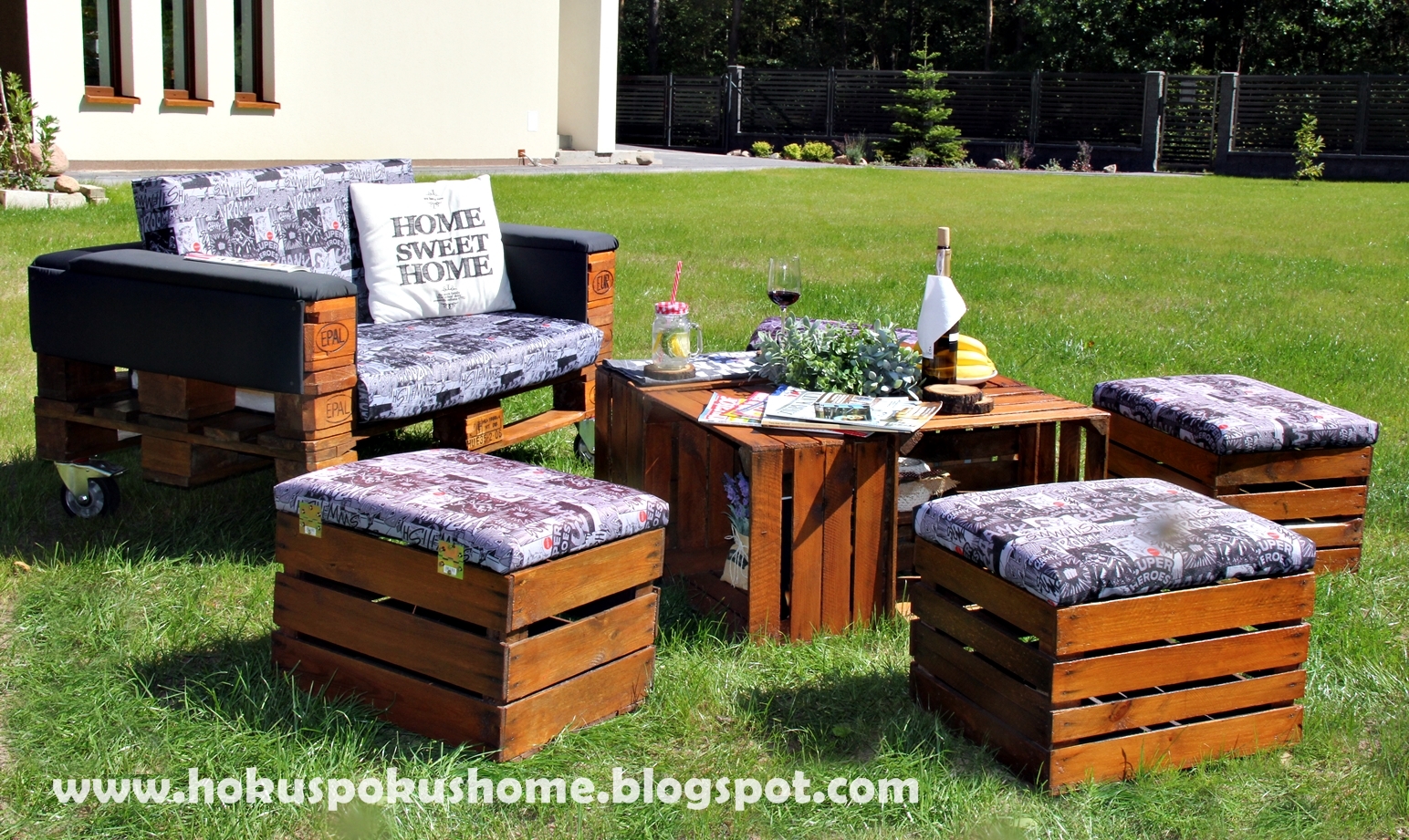 Hokus Pokus Home: MEBLE DIY ZE SKRZYNEK I PALET po mojemu. Takich ...