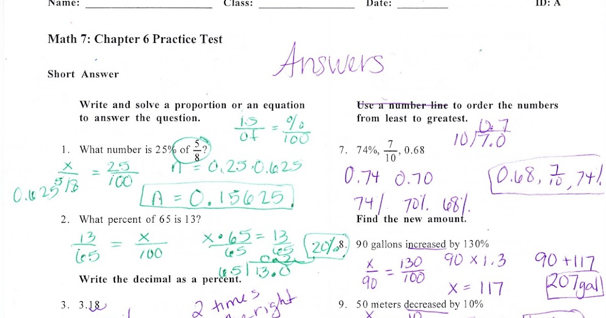 Ms. Jean's Classroom Blog: Chapter 6 Practice Test Answers