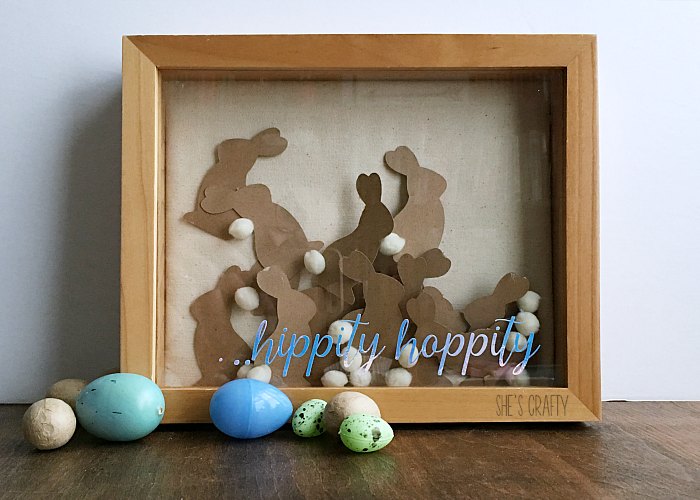 She's Crafty: How to make an Easter Shadow box