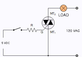 Electronics projects and tutorials: Switching AC loads with the TRIAC
