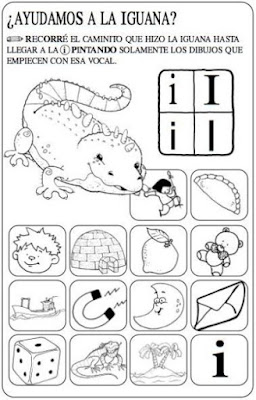 Material educativo para maestros: Actividades de apresto letra I