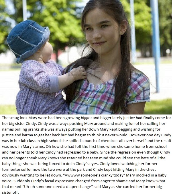 Feminina TG/AR Captions: AR Karma is a beautiful thing