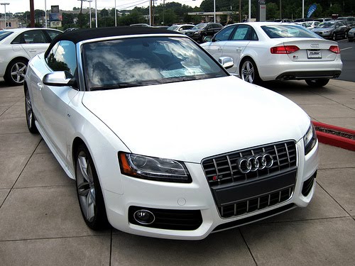 Audi s5 White Convertible Images
