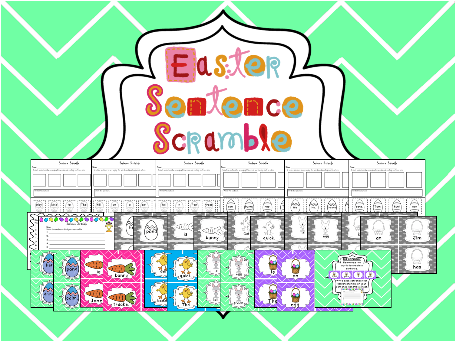 Lovely Literacy & More: Hop'n Easter Language Arts Activities Pack