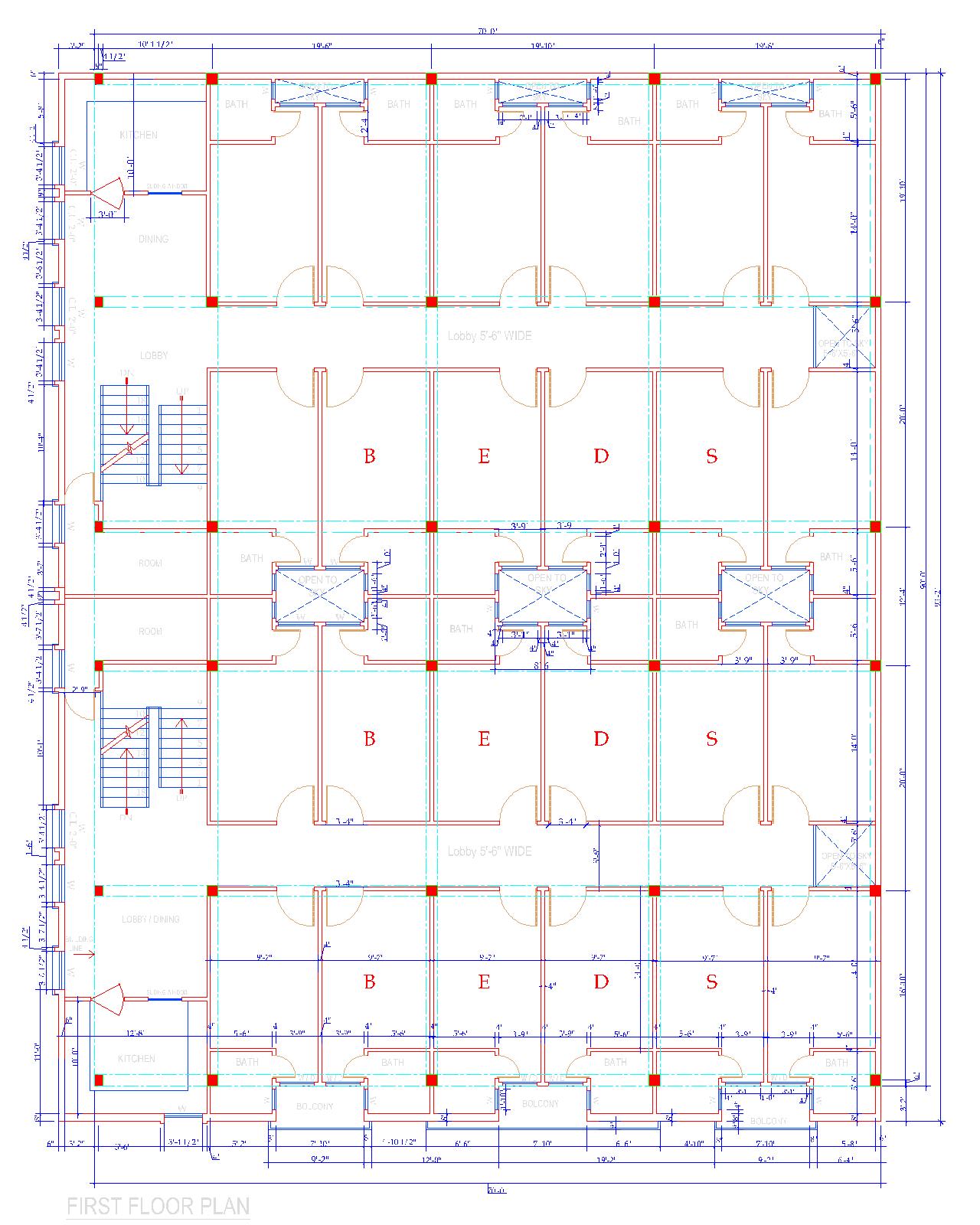 Section Elevation AutoCAD: Plan