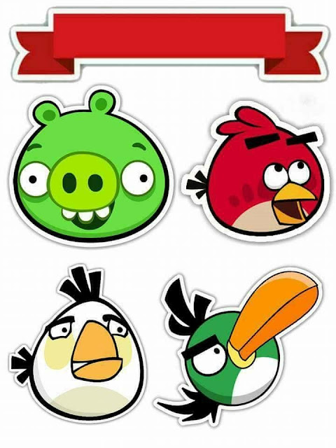 Angry Birds Free Printable Cake Toppers. - Oh My Fiesta! for Geeks