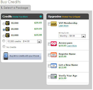 Social Games and Sociality: IMVU Credits Tutorial - Beginner