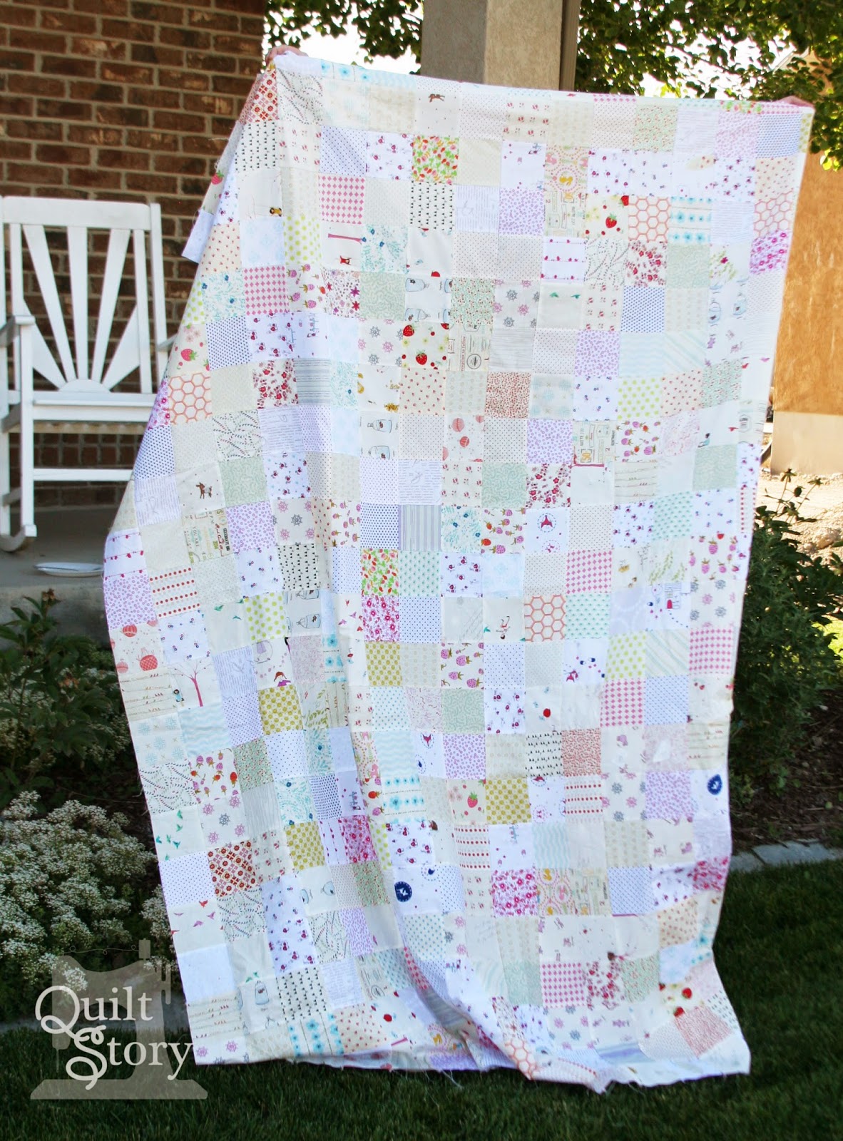 Quilt Story: low volume quilt top finished!