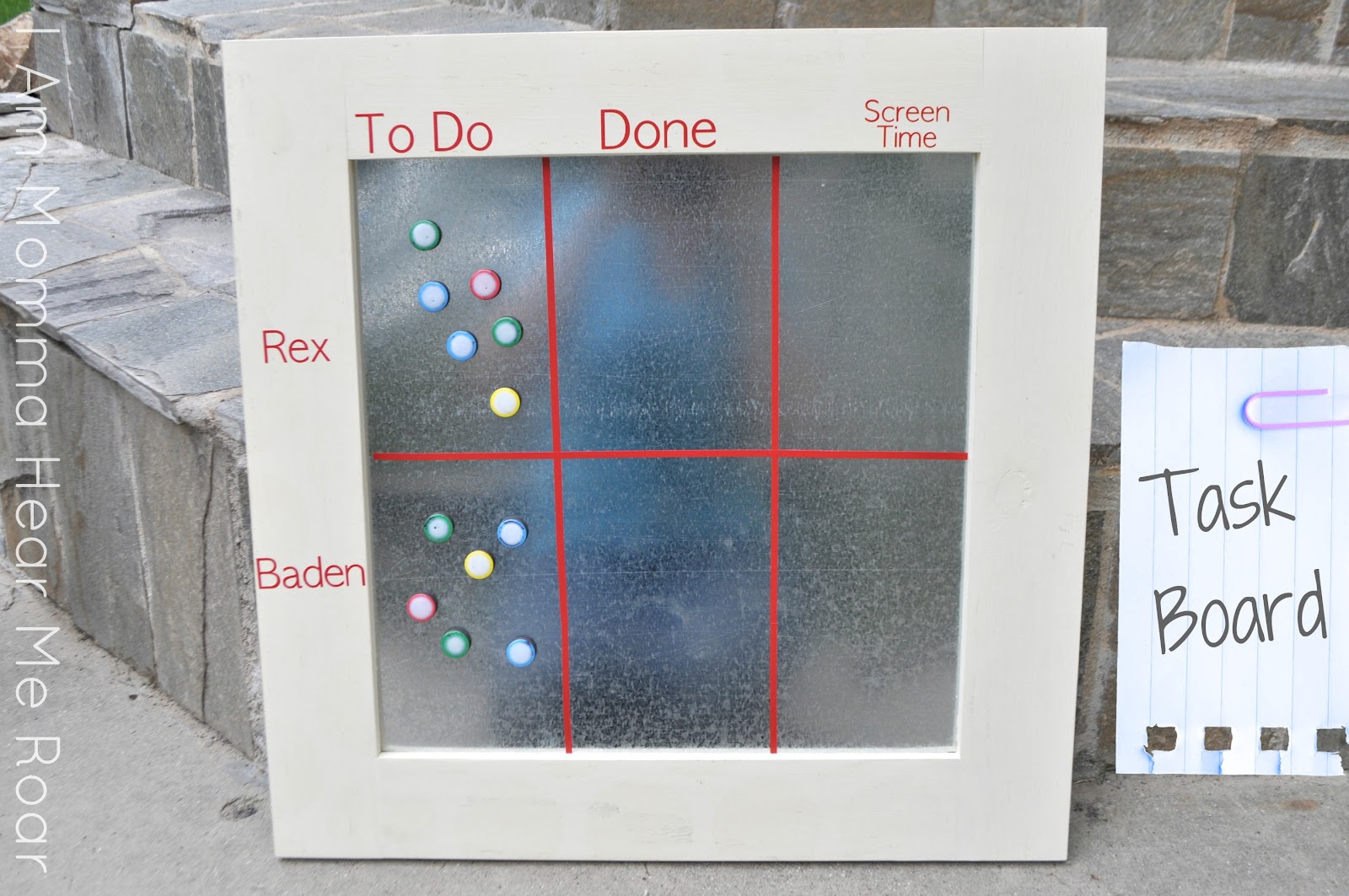 iLoveToCreate Blog: Task Board with Paper Glazed Magnets
