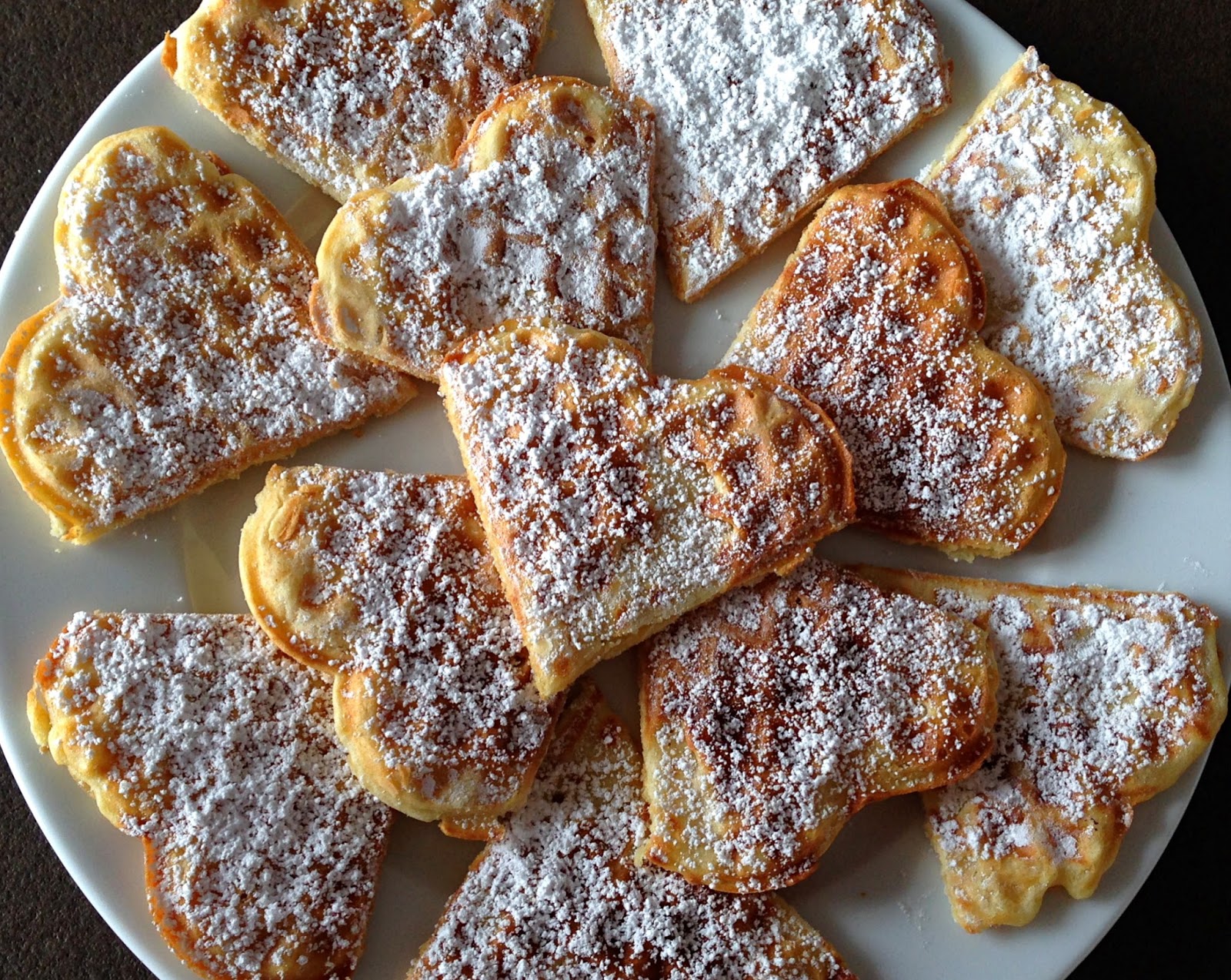 Pudica's Food Corner: Little heart shaped Waffles...