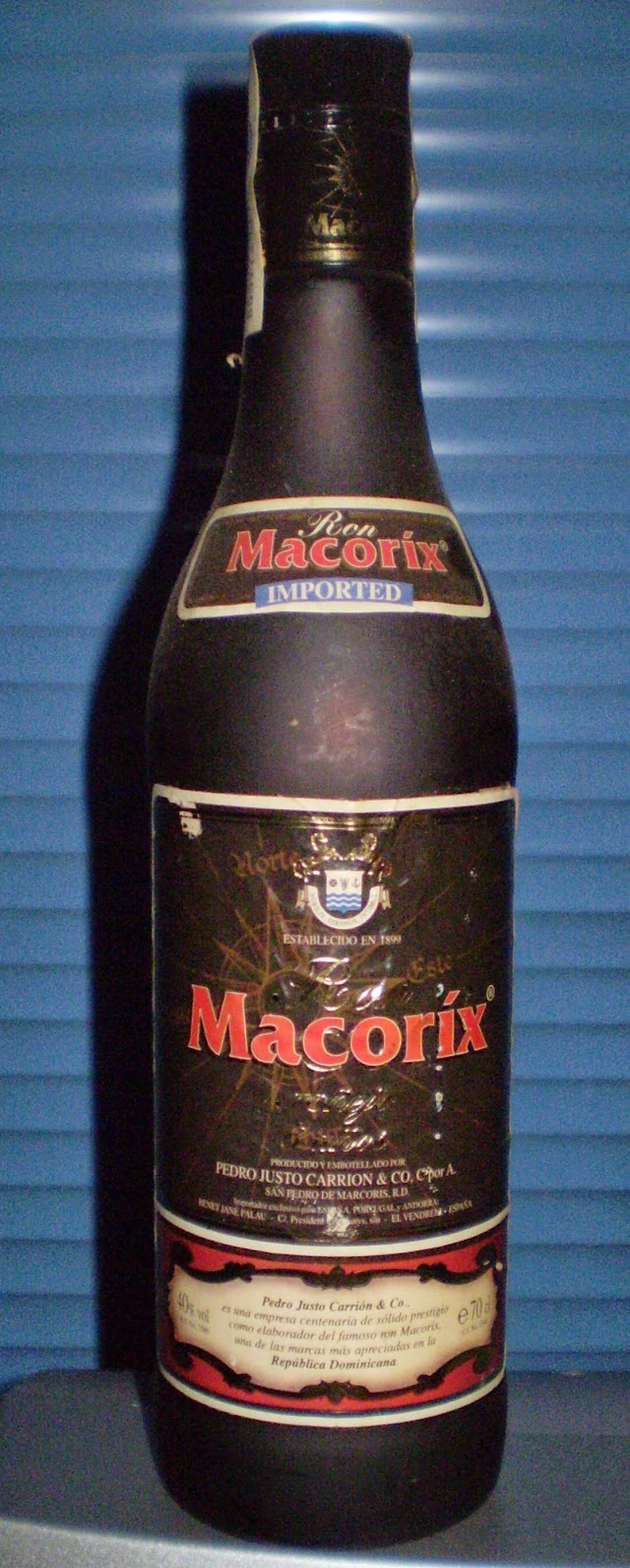 Zumo de caña: MACORIX AÑEJO 8 AÑOS