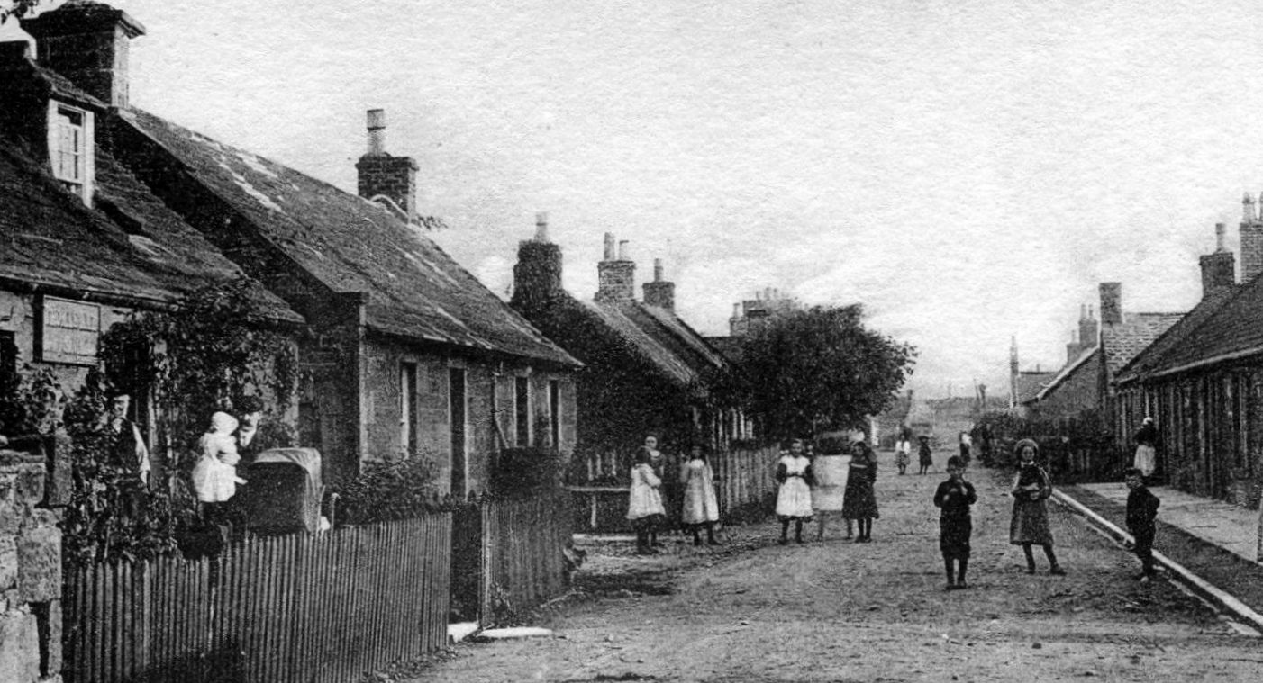 Tour Scotland: Old Photograph Union Street Friockheim Scotland