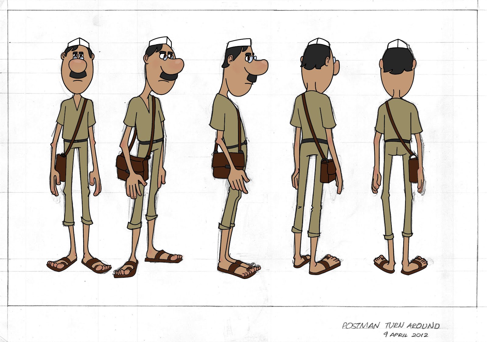 THE GREEDY PENCIL: Postman character Design!