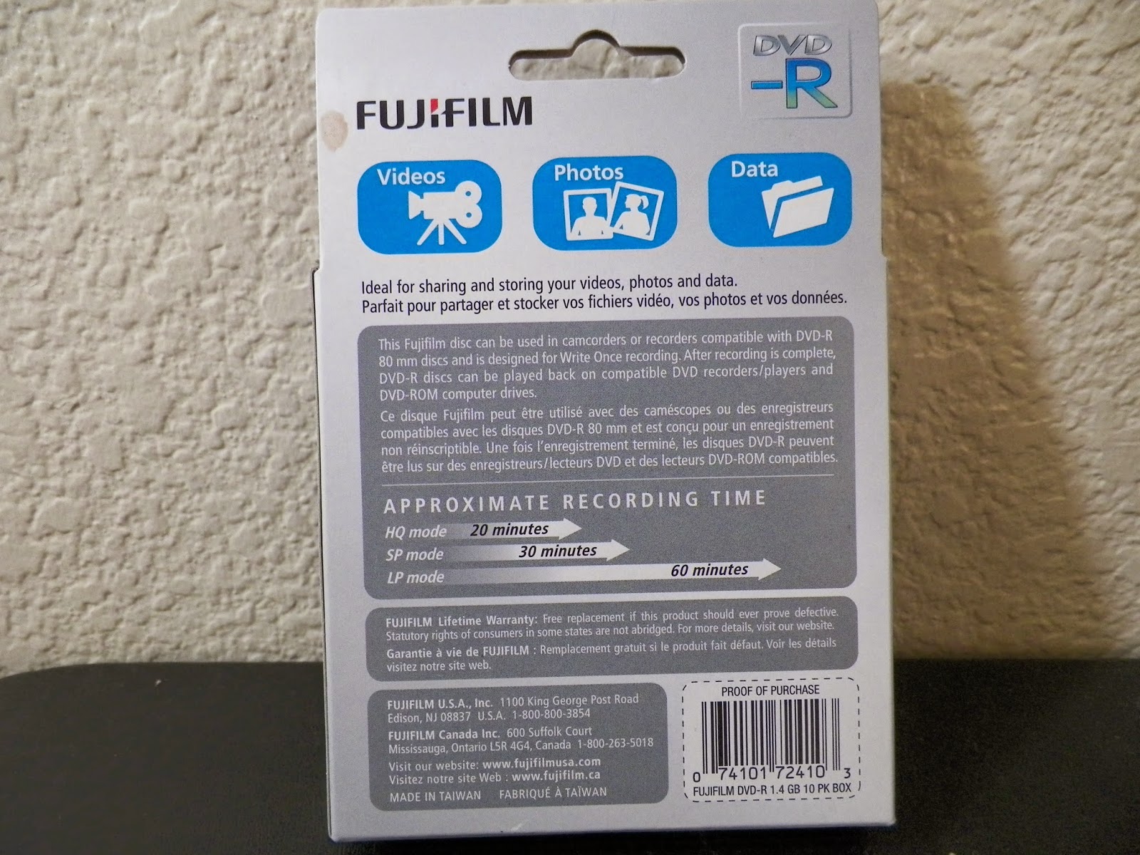 mygreatfinds: Fujifilm 10 Pack DVD-R Mini DVDs Review