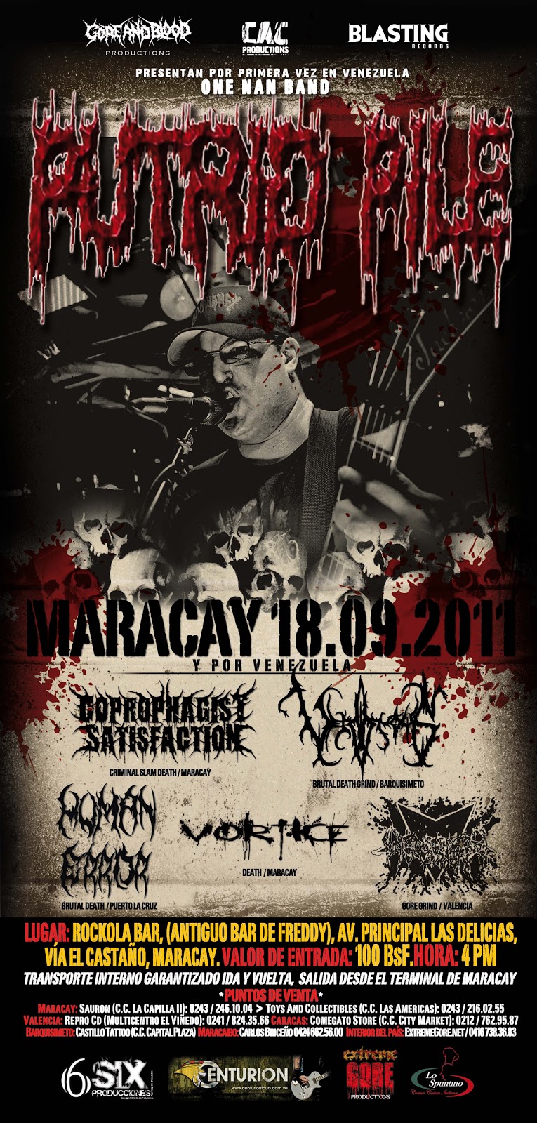 EXTREME GORE: PUTRID PILE En Venezuela!