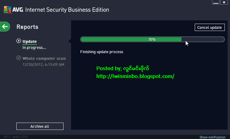 လြင္မင္းဗိုလ္(နည္းပညာ): AVG Internet Security Business Edition 2013 ...
