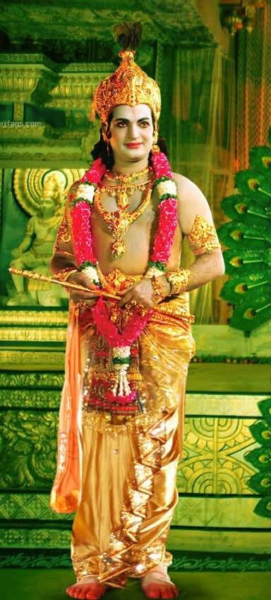TELUGU WEB WORLD: DR.N.T.RAMA RAO AS LORD SRI KRISHNA - NATARATNA KALA ...