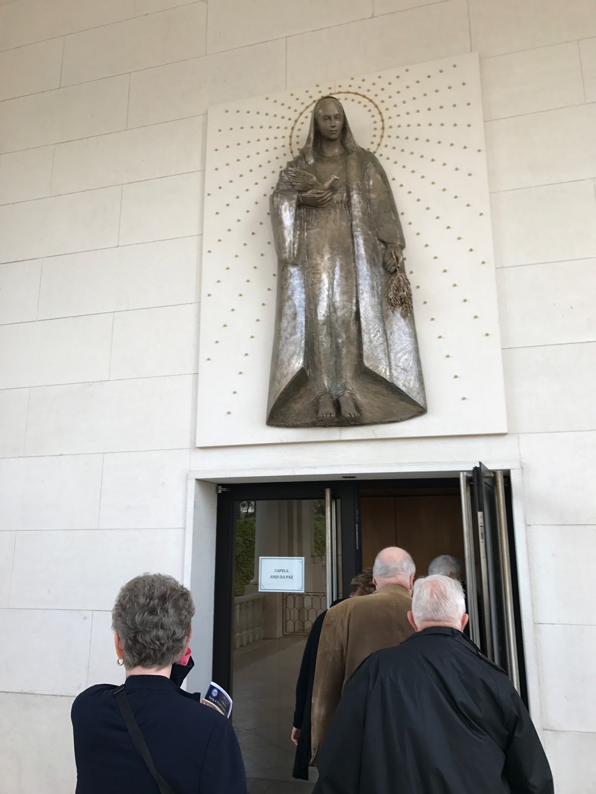 Catholic Pilgrims at Fatima: Chapel of the Angel of Peace