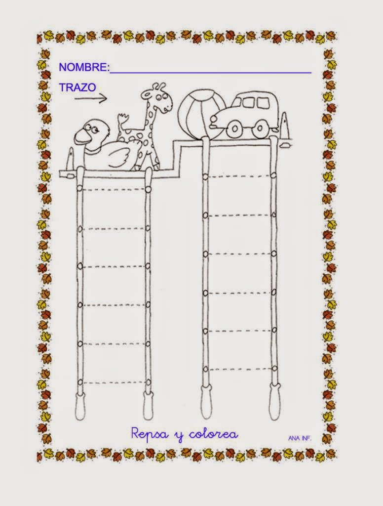 INFANTILES DE ANA V.: GRAFOMOTRICIDAD: EL TRAZO HORIZONTAL