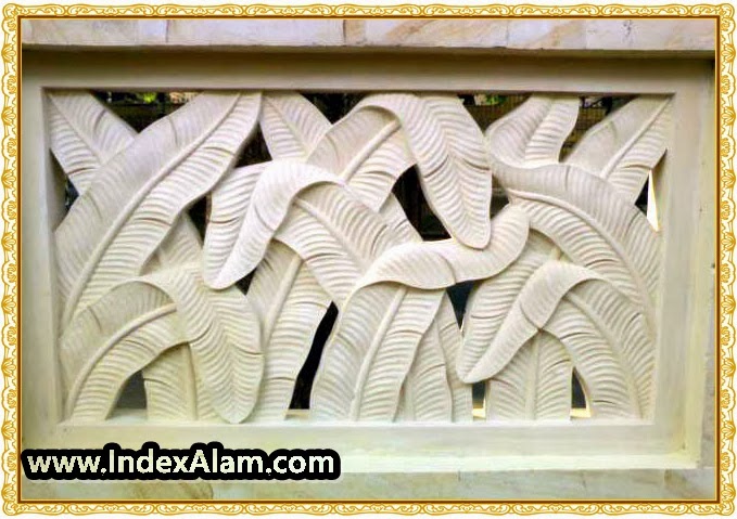Jual Relief Batu Alam Motif Daun Pisang ~ Index Alam