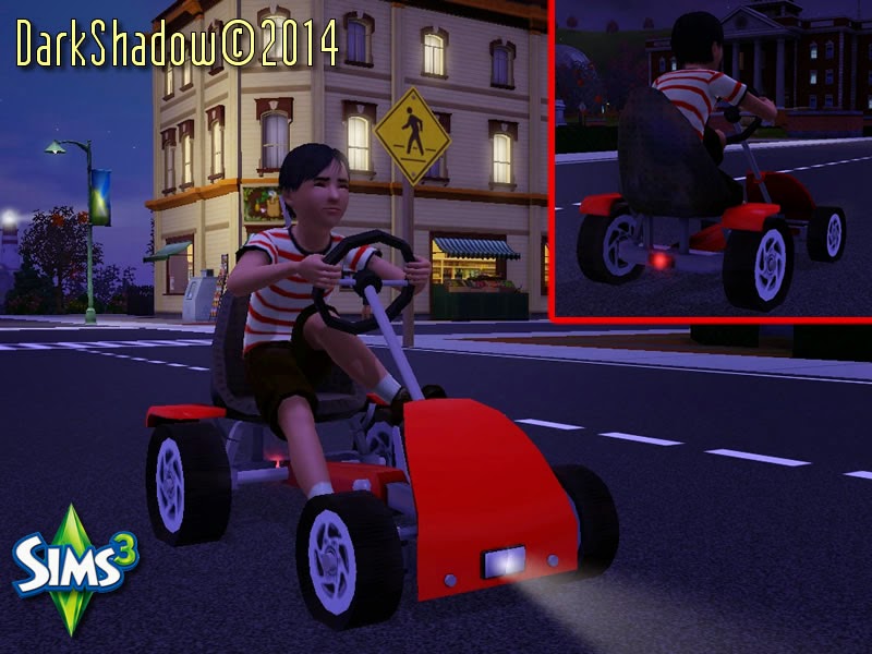My Sims 3 Blog: 2 Pedal Kart for Kids (Parking Space included) by ...