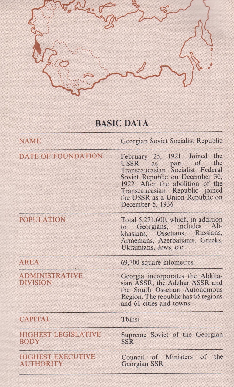 The Left Chapter: The Georgian Soviet Socialist Republic 1987: Photos ...