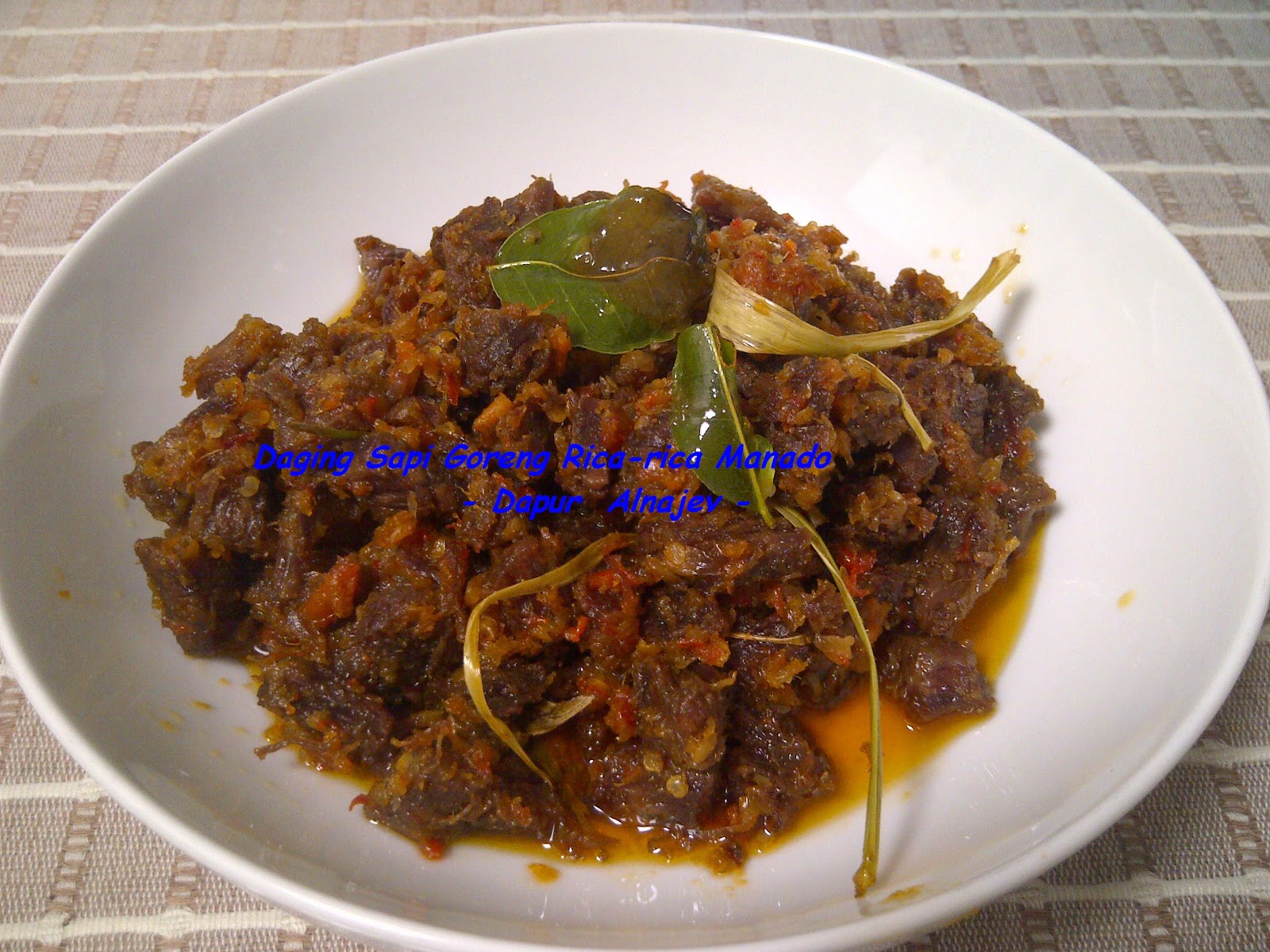 Resep Masakan: Resep daging Sapi goreng Rica-rica Manado