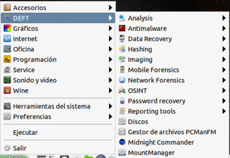 DEFT, distribución linux para análisis forense ~ Security By Default