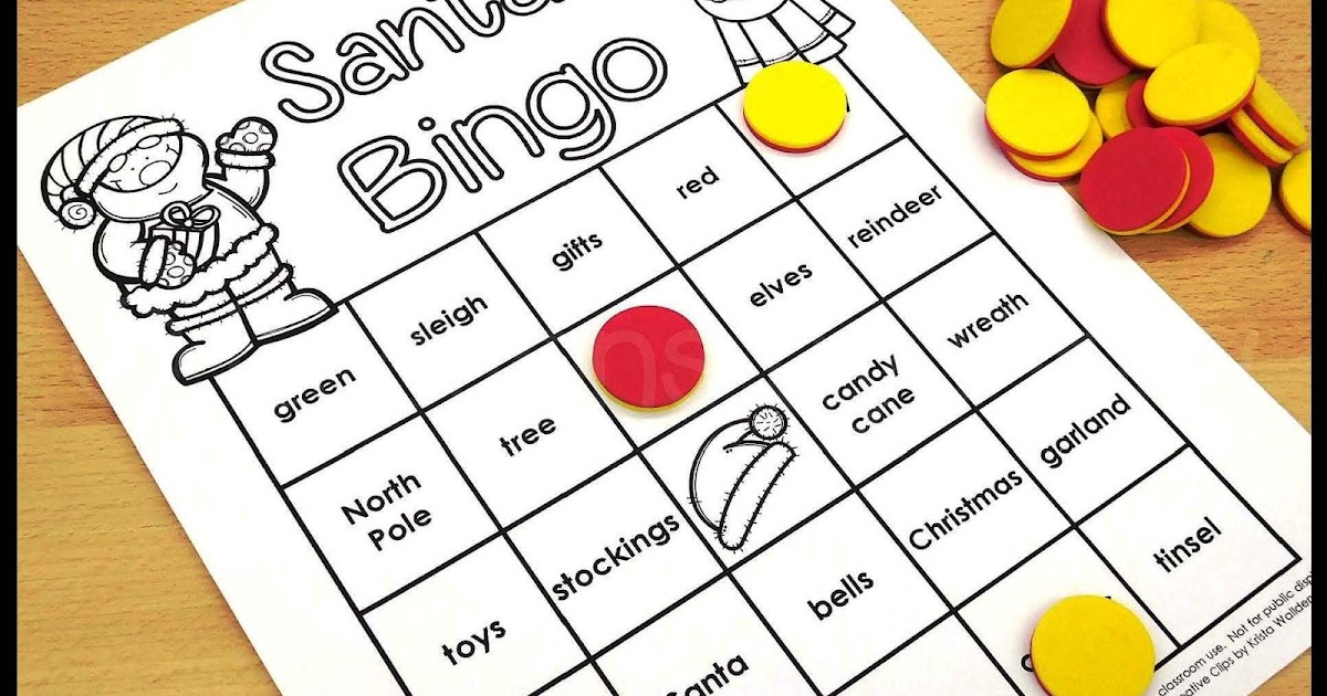 Lessons by Molly: Santa's Bingo