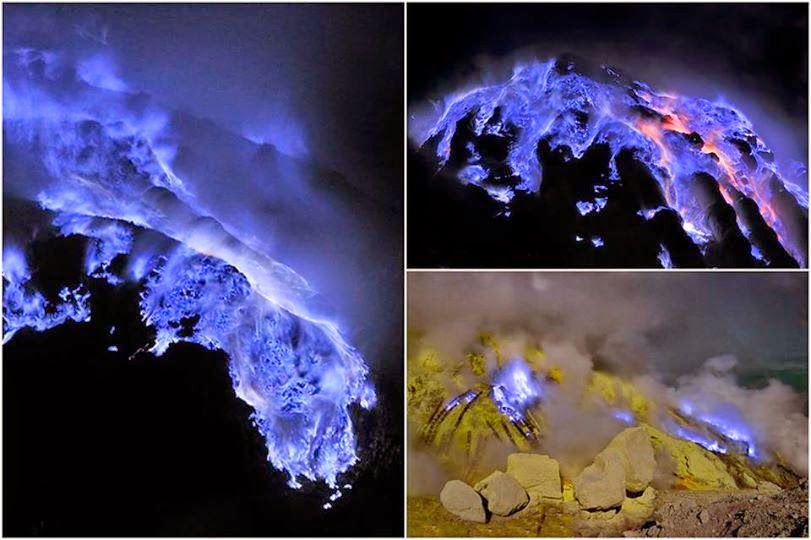 Blue Lava Flows From Kawah Ijen (Video) | Geology In