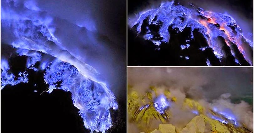 Blue Lava Flows From Kawah Ijen (Video) | Geology In