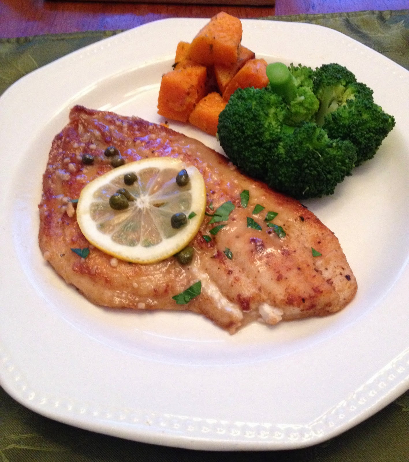 Gulfside Musing: Weekend Cooking: Easy Fish Piccata