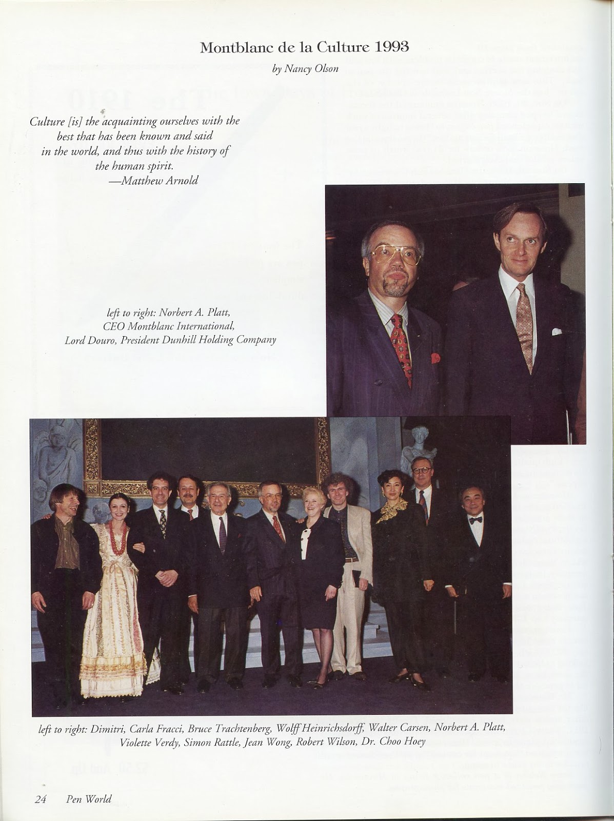 Estação Cronográfica: Há 20 anos - Montblanc de la Culture 1993 ...