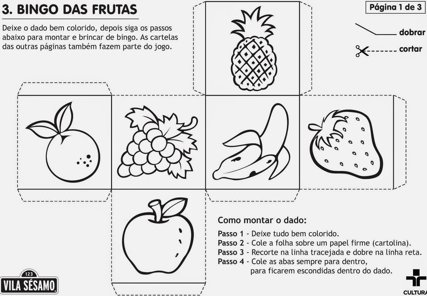 BRINCAR e APRENDER: Bingo das Frutas