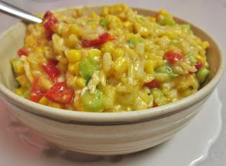 The Vegan Chronicle: Monterey Jack, Corn, and Roasted Red Pepper Risotto