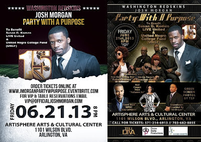 Party With A Purpose: With Redskin, Josh Morgan