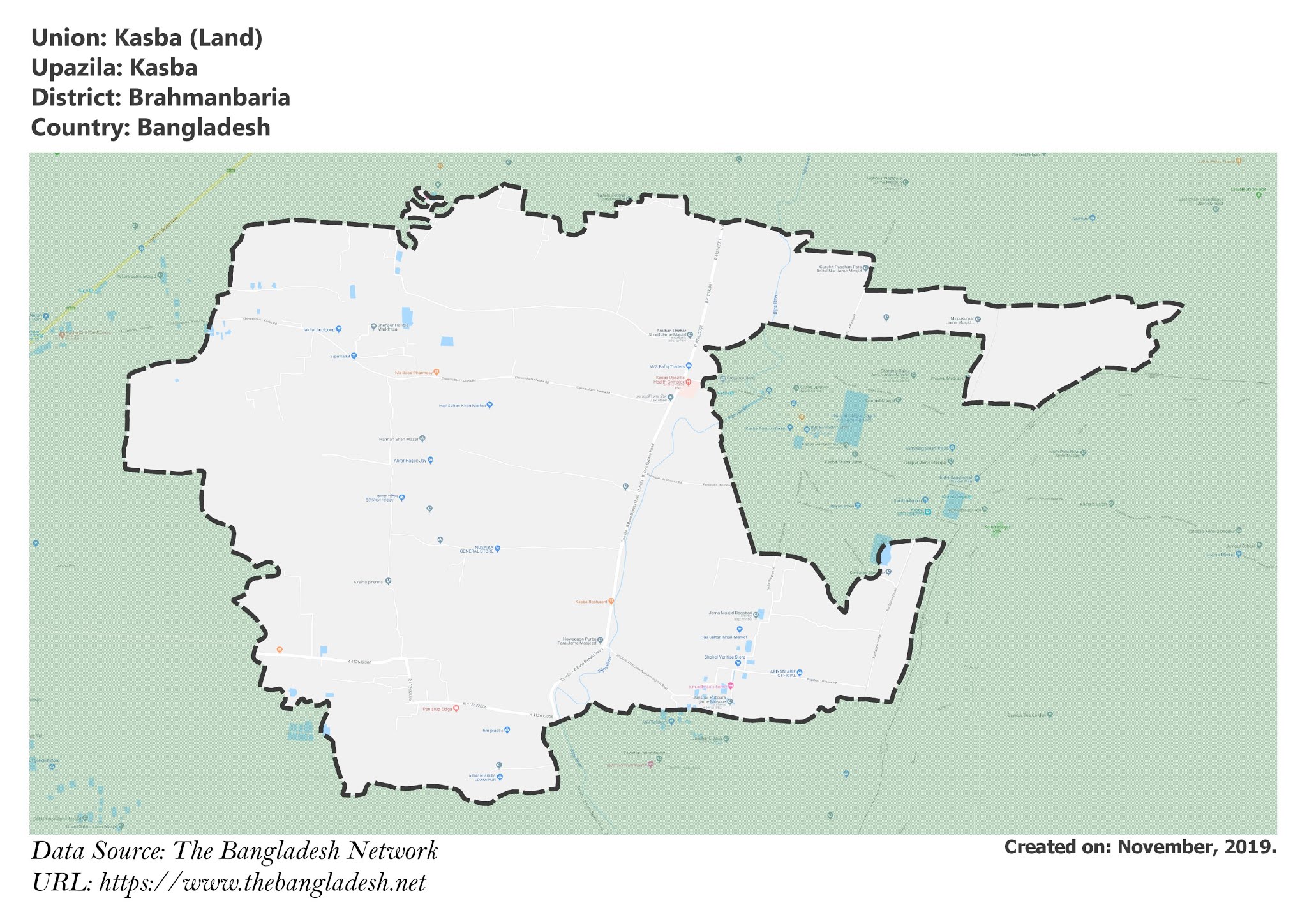 Kasba Union, Brahmanbaria