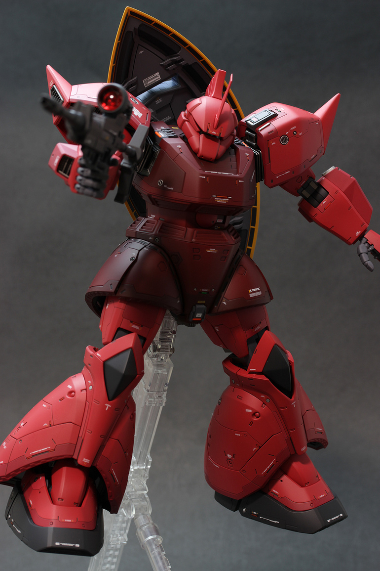 Custom Build: MG 1/100 Char's Gelgoog Ver. 2.0 [Detailed]