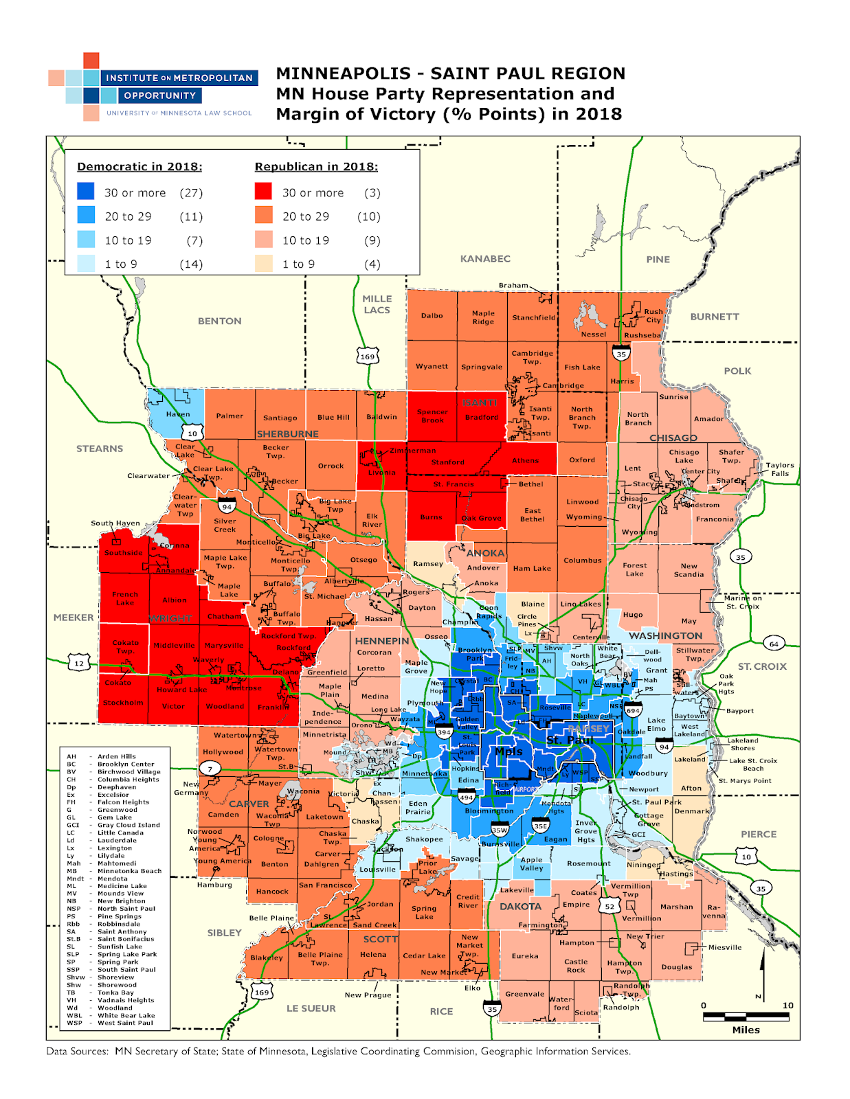 Institute on Metropolitan Opportunity: Mapping the 2018 Minnesota ...
