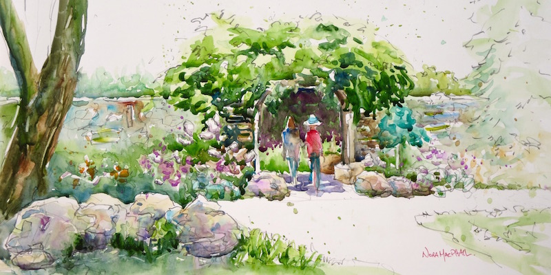 NORA MacPHAIL - ARTIST: through the garden gate