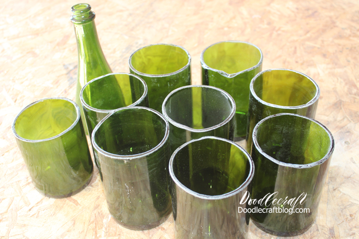 Cutting Glass Martinelli Sparkling Cider Bottles!