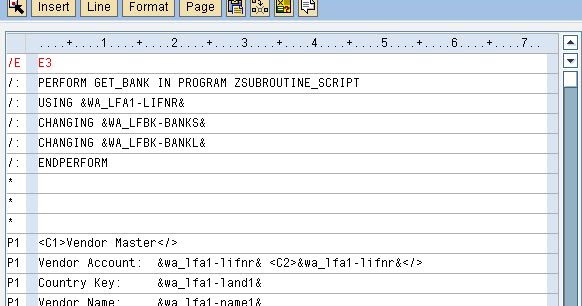 Subroutine in SAP Script - LearnSapAbap