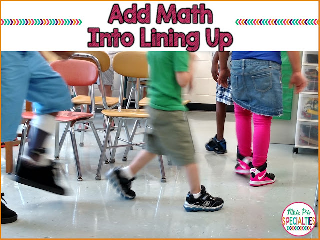 Classroom management- lining up · Mrs. P's Specialties