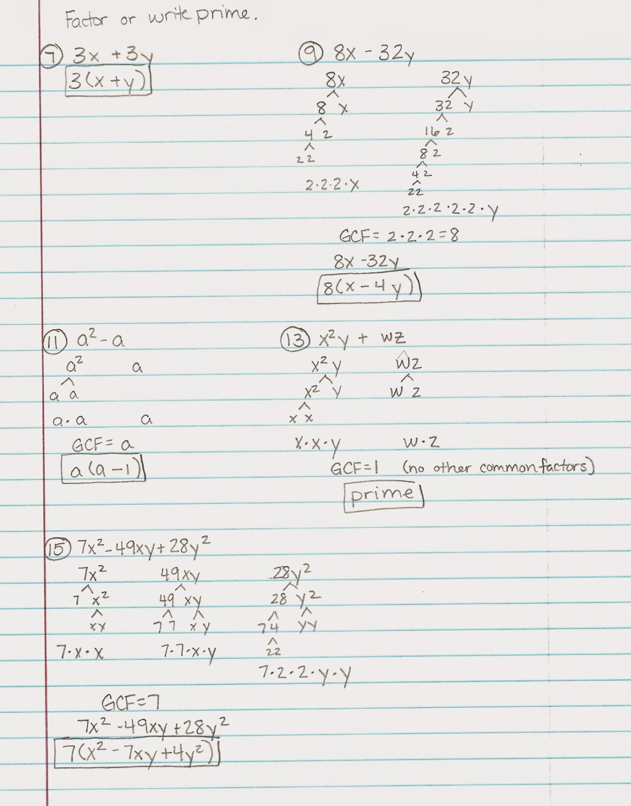 Algebra Alerts Algebra 1 And 2 Algebra 1 Lesson 10 2 Notes And Hw